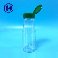 China 200ml 6.8oz PET Spice Jars with Flip Top Lid - Food Grade Transparent Containers for Cumin Vanilla Ginger Powder for sale