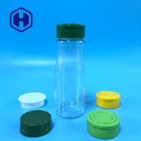 China 200ml 6.8oz PET Spice Jars with Flip Top Lid - Food Grade Transparent Containers for Cumin Vanilla Ginger Powder for sale