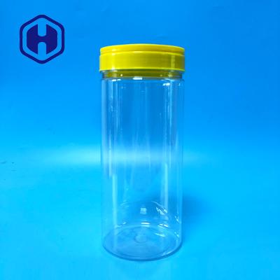 China PET Food Canning Tall Smell Proof Airtight Plastic Jar 1090ml 87x200mm for Chocolates Pasta for sale