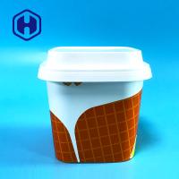 China 22oz IML Tubs for Frozen Cacao Nuts Ice Cream Mango nut Peanut Shea Body Butter for sale