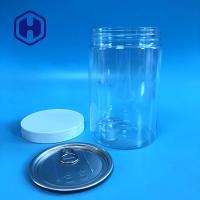 China Food Grade PET Plastic Jars 27oz Wide Mouth for Grains Cereal Oat Nut Candy Storage for sale