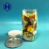 China Pop Corn Almonds Coffee Beans Leak Proof Plastic Jar With Screw Cap for sale