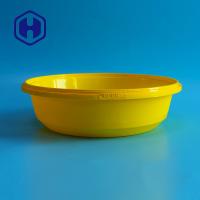 China 2000ml IML Plastic Containers White Black Yellow Recyclable Microwavable Take Out Bowl for sale