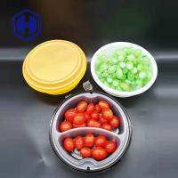China 2000ml IML Plastic Containers White Black Yellow Recyclable Microwavable Take Out Bowl for sale