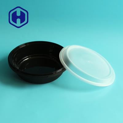 China Heavy Duty 37oz Disposable Round PP Food Container Airtight Meal Prep Bowl with Lid for sale