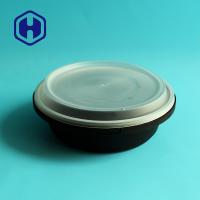 China Heavy Duty 37oz Disposable Round PP Food Container Airtight Meal Prep Bowl with Lid for sale
