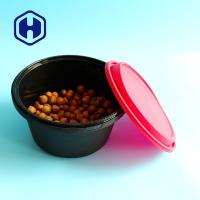 China Round Plastic Food Storage Container 37oz 44oz 51oz Stackable Spill Proof PP for sale