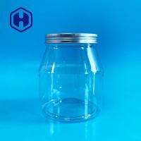 China 900ml 30oz Empty Clear PET Plastic Jars for Konjac Jelly Gummy Cat Dog Snacks Crackers for sale