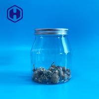 China 900ml 30oz Empty Clear PET Plastic Jars for Konjac Jelly Gummy Cat Dog Snacks Crackers for sale