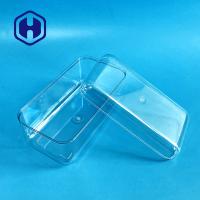China 470ml Food Grade PET Square Plastic Box for Dessert Candy Cookie Treats - 145x77x70mm Clear Container with Customizable Options for sale