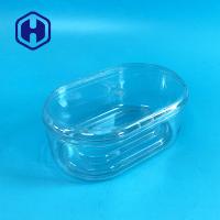China Oval Plastic PET Packaging Box 440ml Capacity - Food Grade Clear Container for Cake Candy Cookie Storage for sale