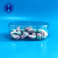 China Oval Plastic PET Packaging Box 440ml Capacity - Food Grade Clear Container for Cake Candy Cookie Storage for sale