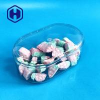 China Oval Plastic PET Packaging Box 440ml Capacity - Food Grade Clear Container for Cake Candy Cookie Storage for sale