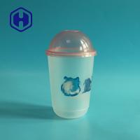 China IML PP Custom Printing U Shape Milk Bubble Tea Plastic Cup For Juice Cold Coffee for sale