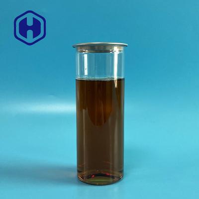China 310ml Clear PET Plastic Drink Can with 52.3mm Diameter for Iced Coffee, Milk Tea and Custom Beverages for sale