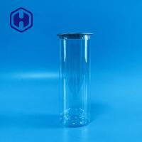 China 310ml Clear PET Plastic Drink Can with 52.3mm Diameter for Iced Coffee, Milk Tea and Custom Beverages for sale