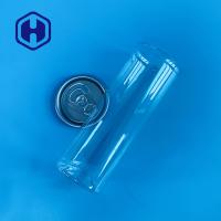 China 310ml Clear PET Plastic Drink Can with 52.3mm Diameter for Iced Coffee, Milk Tea and Custom Beverages for sale