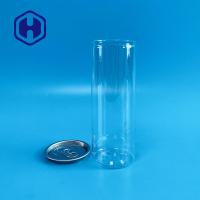 China 310ml Clear PET Plastic Drink Can with 52.3mm Diameter for Iced Coffee, Milk Tea and Custom Beverages for sale