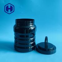 China Custom 2450ml Screw Cap Handle Plastic PET Jar for Metal Small Parts Storage for sale