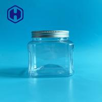 China 1260ml 43oz Food Grade PET Canister with Aluminum Lid for Oatmeal Nuts Meat for sale