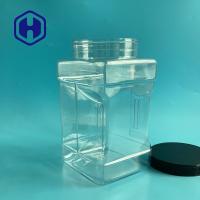 China 110mm Wide Mouth 2805ml Pinch Grip Plastic Jar Set for Kitchen Storage for sale