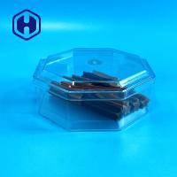 China Octagonal Custom PET Box 15oz 450ml Food Grade Clear Packaging for Nut Meat and Cubilose for sale