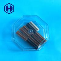 China Octagonal Custom PET Box 15oz 450ml Food Grade Clear Packaging for Nut Meat and Cubilose for sale