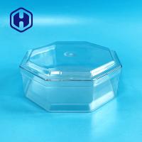 China Octagonal Custom PET Box 15oz 450ml Food Grade Clear Packaging for Nut Meat and Cubilose for sale
