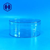 China 620ml Round Clear PET Plastic Packaging Box for Biscuits Cookies - Food Grade BPA Free Container 140x60mm for sale