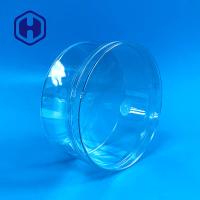China 620ml Round Clear PET Plastic Packaging Box for Biscuits Cookies - Food Grade BPA Free Container 140x60mm for sale