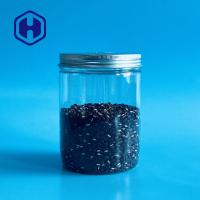 China 500ml 17oz Food Grade PET Plastic Pickle Jars with Screw Top Aluminum Lids for Candy Cookies for sale