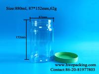 China 30oz 880ml BPA Free PET Plastic Mason Jars for Medicine Storage Wholesale for sale