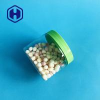 China 450ml 15oz Screw On PET Wide Mouth Leak Proof Plastic Jar for Cookies Sweets Pet Food for sale