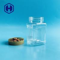 China 450ml 15oz Square Plastic Grip Jar with Leak-Proof Seal - 70mm x 122mm Food Grade PET Container for sale