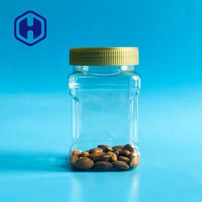 China 450ml 15oz Square Plastic Grip Jar with Leak-Proof Seal - 70mm x 122mm Food Grade PET Container for sale
