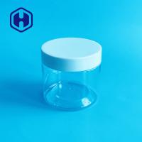 China 180ml 6oz Clear PET Plastic Cosmetic Jars for Skincare Creams and Facial Masks - 68mm Diameter for sale