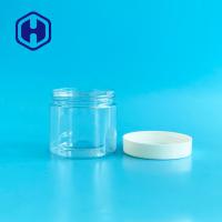 China 180ml 6oz Clear PET Plastic Cosmetic Jars for Skincare Creams and Facial Masks - 68mm Diameter for sale