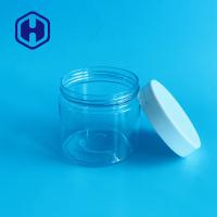 China 180ml 6oz Clear PET Plastic Cosmetic Jars for Skincare Creams and Facial Masks - 68mm Diameter for sale