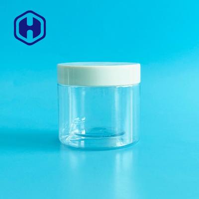 China 180ml 6oz Clear PET Plastic Cosmetic Jars for Skincare Creams and Facial Masks - 68mm Diameter for sale