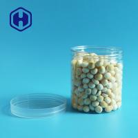 China FDA 385ml Transparent Leak Proof Plastic Jar With Screw Cap for sale