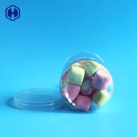 China FDA 385ml Transparent Leak Proof Plastic Jar With Screw Cap for sale