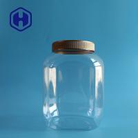 China 3500ml 119oz Disposable Leak Proof Plastic Jar For Lollipop Nuts Cashews Walnuts for sale