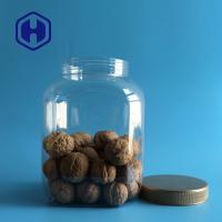 China 3500ml 119oz Disposable Leak Proof Plastic Jar For Lollipop Nuts Cashews Walnuts for sale