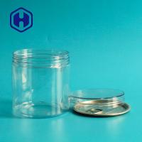 China 380ml Transparent Airtight PET Plastic Can with Wide Mouth and Ring Pull EOE Screw Cap - Food Grade Container for sale