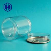 China 380ml Transparent Airtight PET Plastic Can with Wide Mouth and Ring Pull EOE Screw Cap - Food Grade Container for sale
