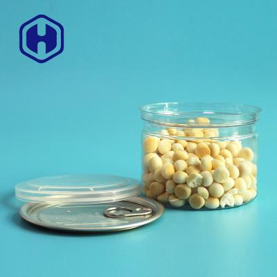 China 250ml 8.5oz Cashews Blueberry Clear Plastic Cans Leak Proof for sale
