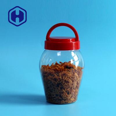 China Canned Food Packaging Plastic Pickle Jars 590ml Screw Top Lids Customized Shape for sale
