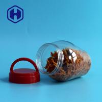 China Canned Food Packaging Plastic Pickle Jars 590ml Screw Top Lids Customized Shape for sale