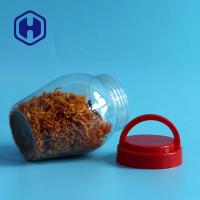 China Canned Food Packaging Plastic Pickle Jars 590ml Screw Top Lids Customized Shape for sale