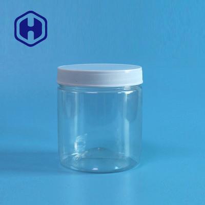 China 510ml 87mm Round PET Plastic Jar Leak Proof Airtight Food Storage Container for sale